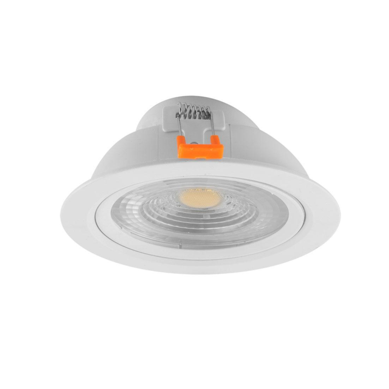 Luminario downlight redondo dirigible para empotrar en techo adaptable ...