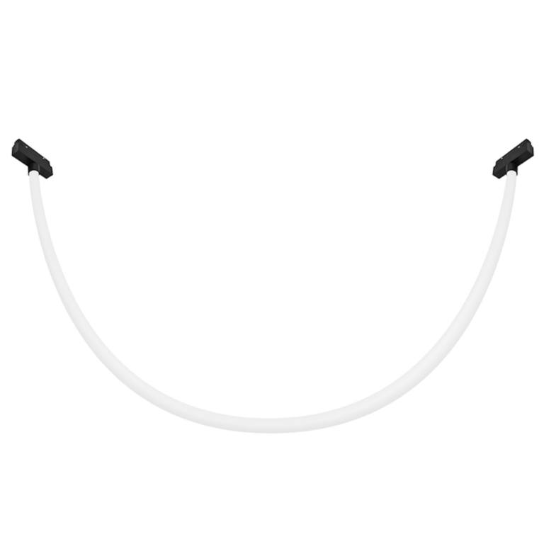 Tira redonda de LED tipo neon flexible para riel magnético, 240 LEDs ...