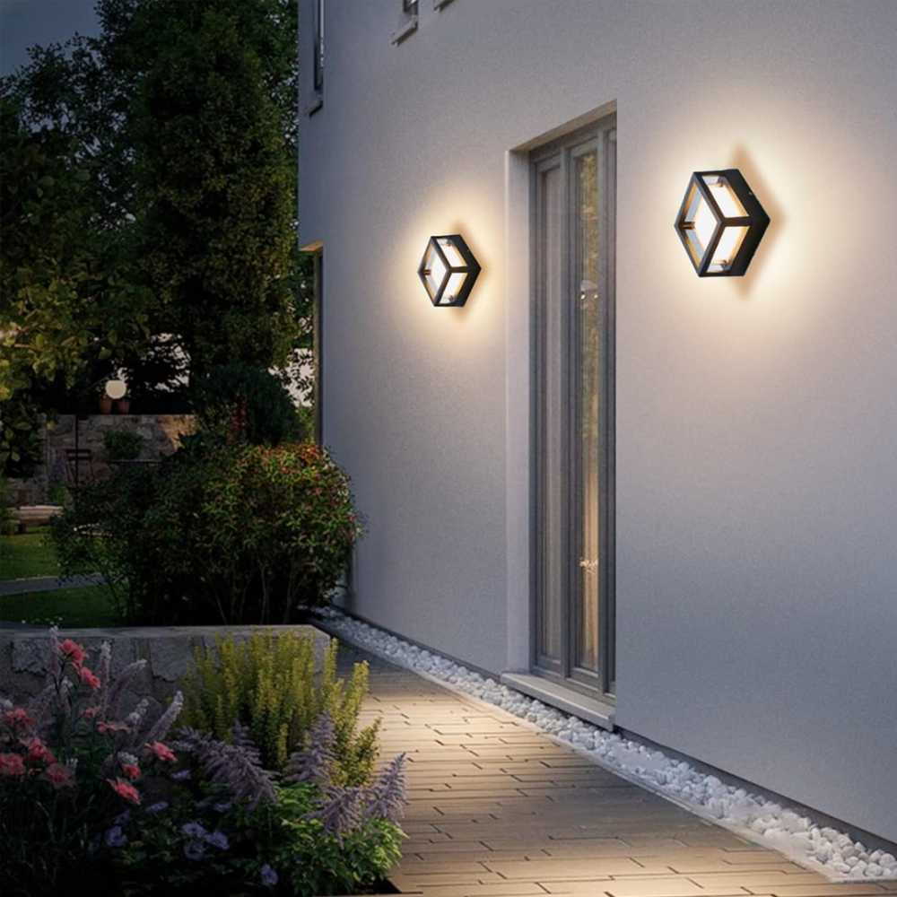 Luminario Arbotante led cilindro luz blanco cálido de sobreponer con ...
