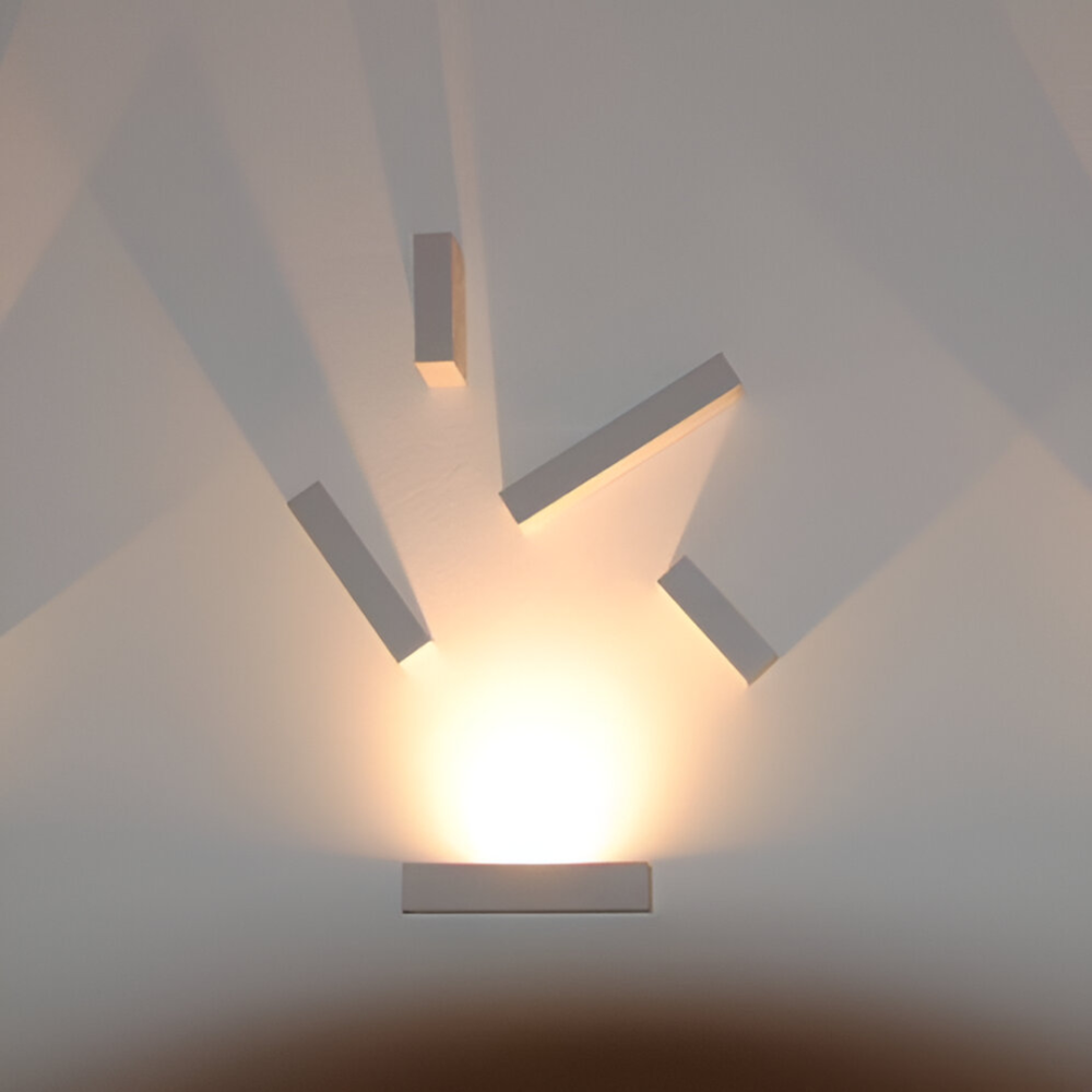 Luminario arbotante led kit de cubos luz blanco cálido de sobreponer ...