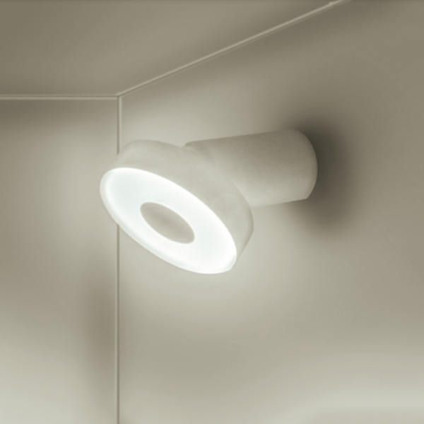 Luminario Arbotante led circular luz blanco cálido de sobreponer con ...