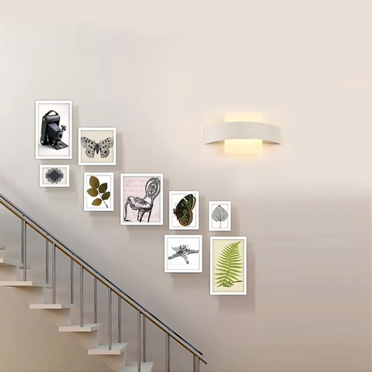 Luminario arbotante led simetrico luz blanco cálido de sobreponer con ...