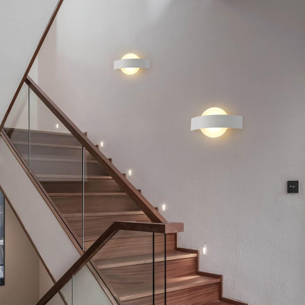 Luminario arbotante led simetrico luz blanco cálido de sobreponer con ...