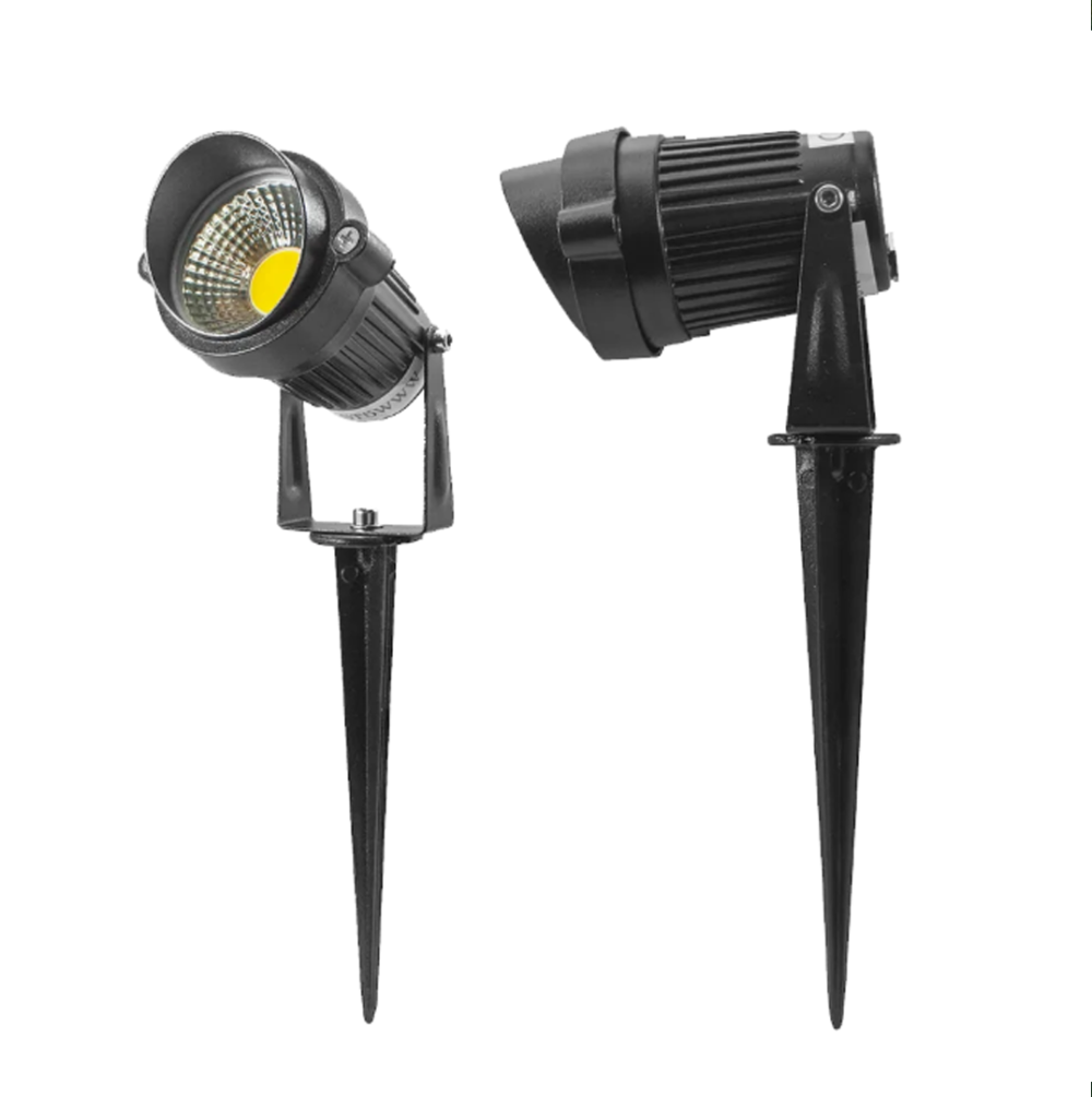 Luminario de piso LED para exterior con estaca de sobreponer de ...