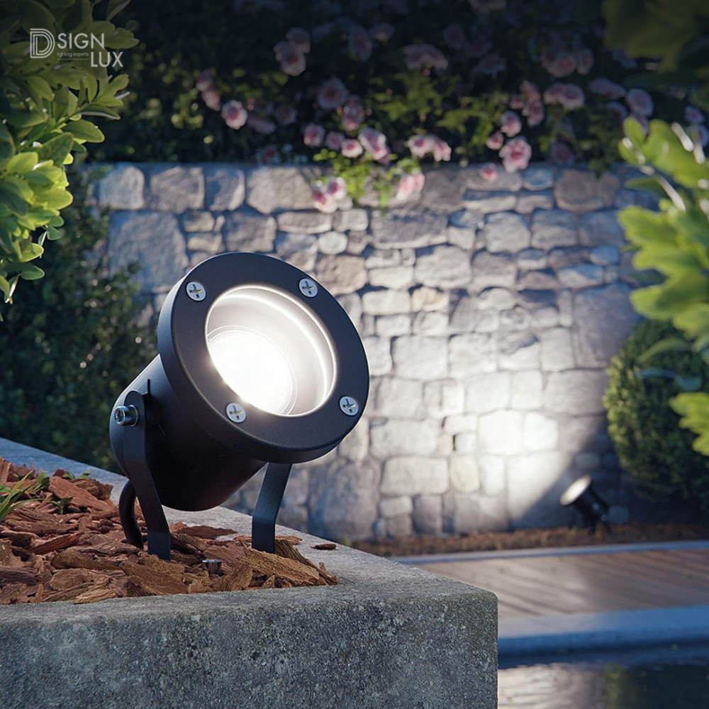 Luminario de piso LED para exterior con estaca de sobreponer de ...