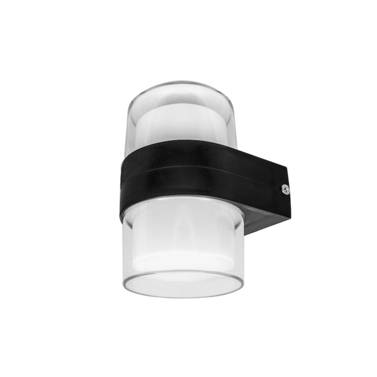 Luminario Arbotante led cilindro luz blanco cálido de sobreponer con ...