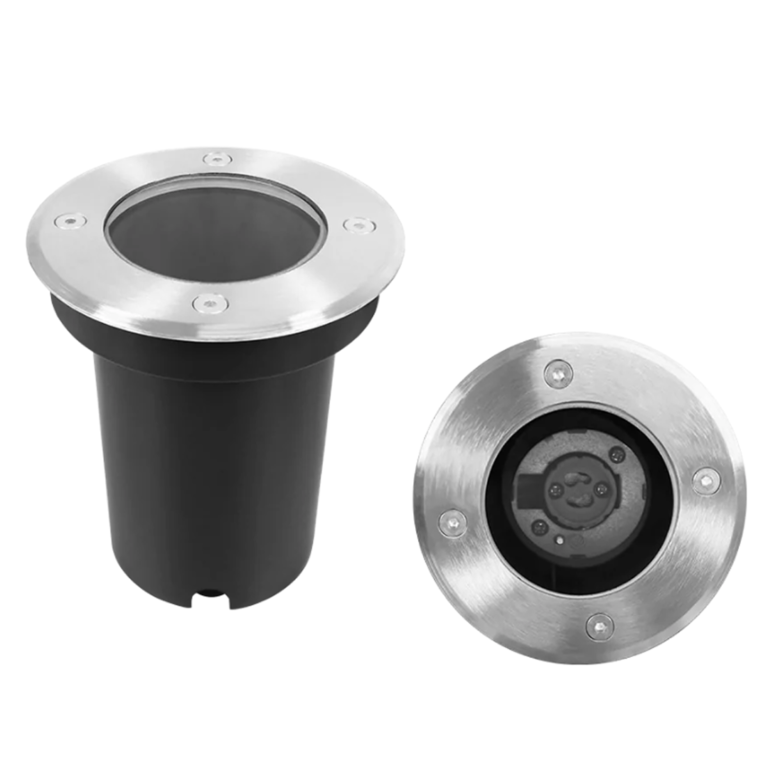 Luminario de piso base GU10, de exterior 50W para empotrar, redondo ...