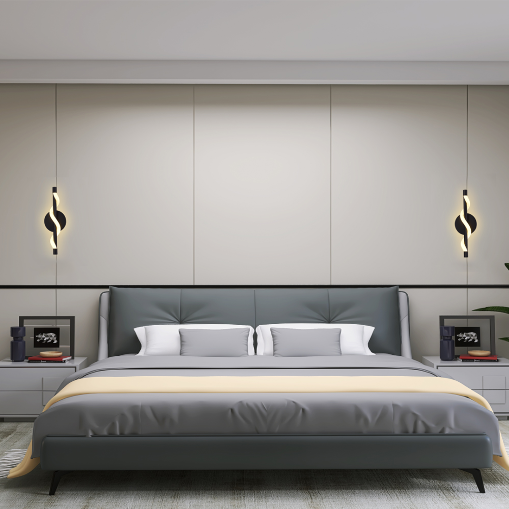 lampara de pared arbotante LED con diseño moderno con 3 cambios con luz ...